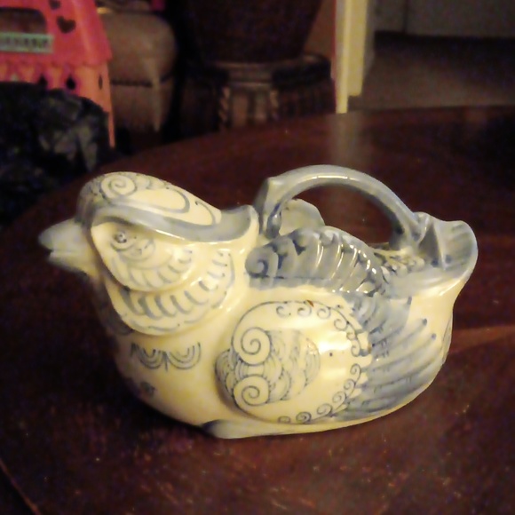 Kitchen | Vintage Asian Phoenix Bird Teapot Bluewhite | Poshmark
